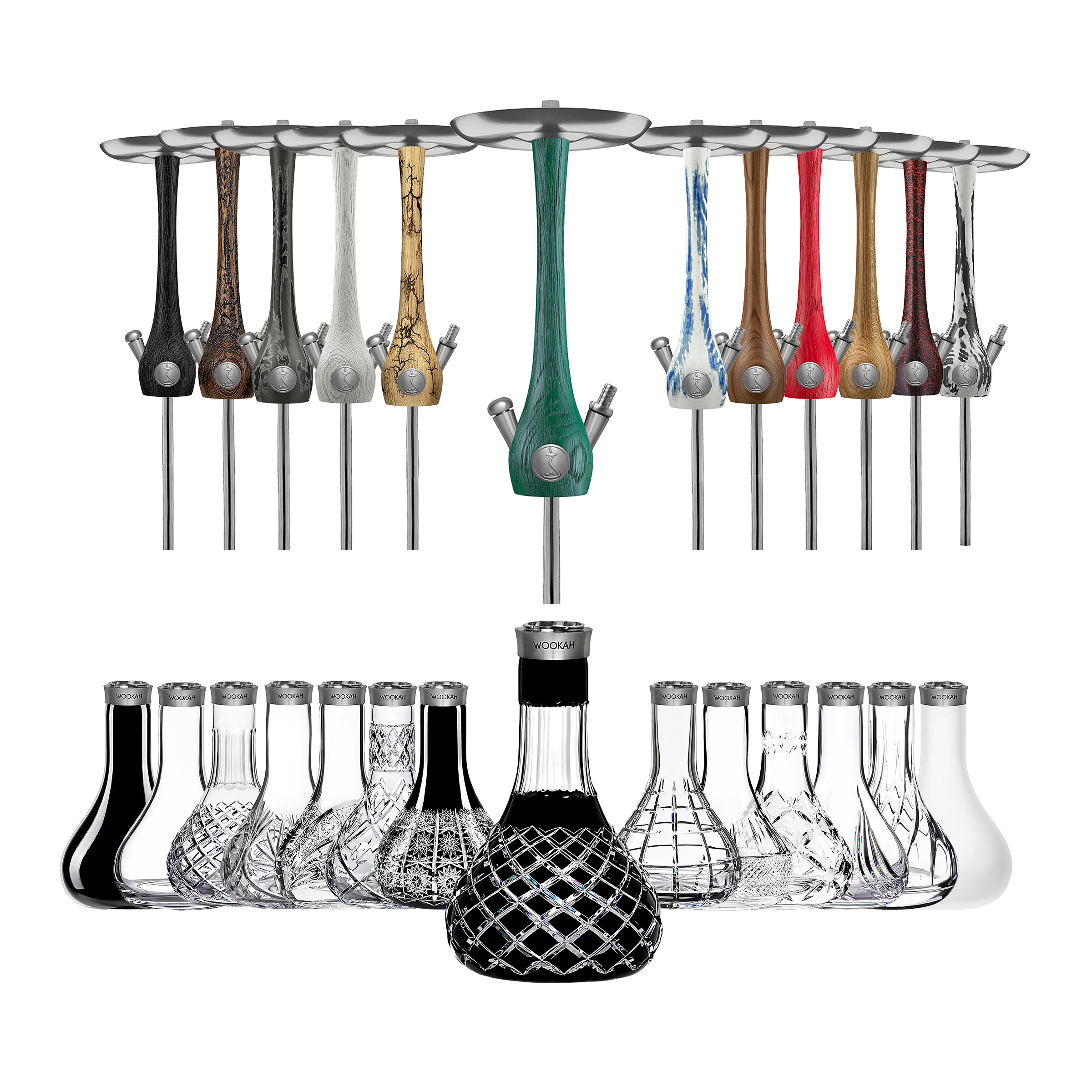 Wookah - Set - Bundle - Body & Vase - buy wooden hookah with discount ...